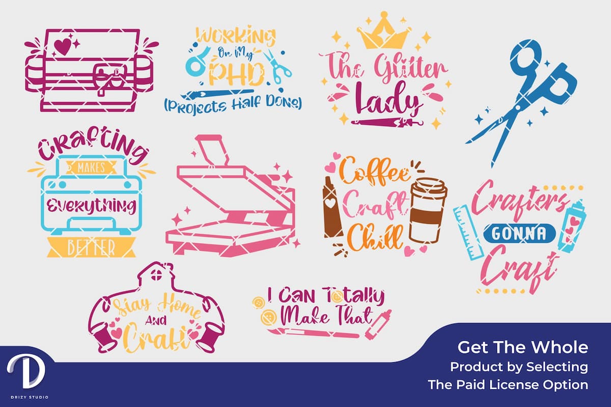 Crafters Quotes SVG - Crafting SVG Bundle | Drizy Craft | Drizy Craft