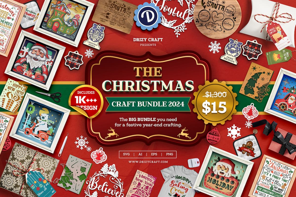 CHRISTMAS BIG BUNDLE 2024 | Drizy Craft
